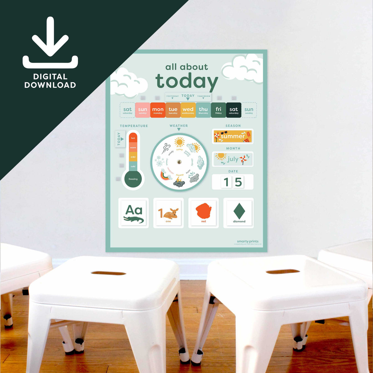 Preschool Circle Time Board, Daily Morning Board, Kids Daily Calendar ...