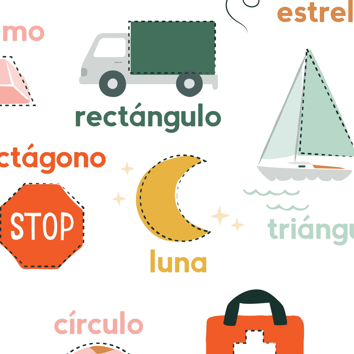 Spanish Geometric Shapes Printable Poster, las Formas Español, Prescho ...