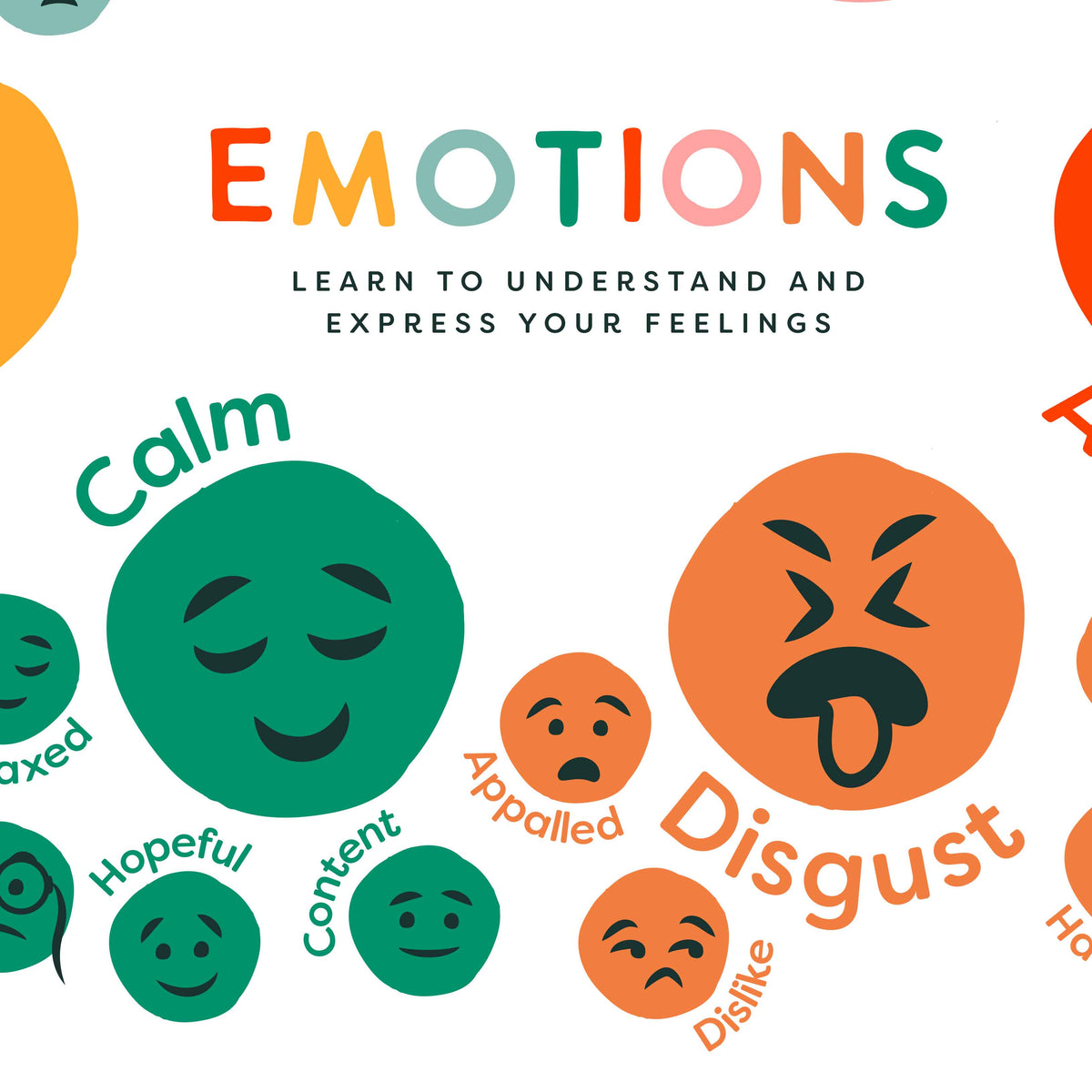 Emotions Printable Placemat, Understanding Feelings, Emotional Regulat ...