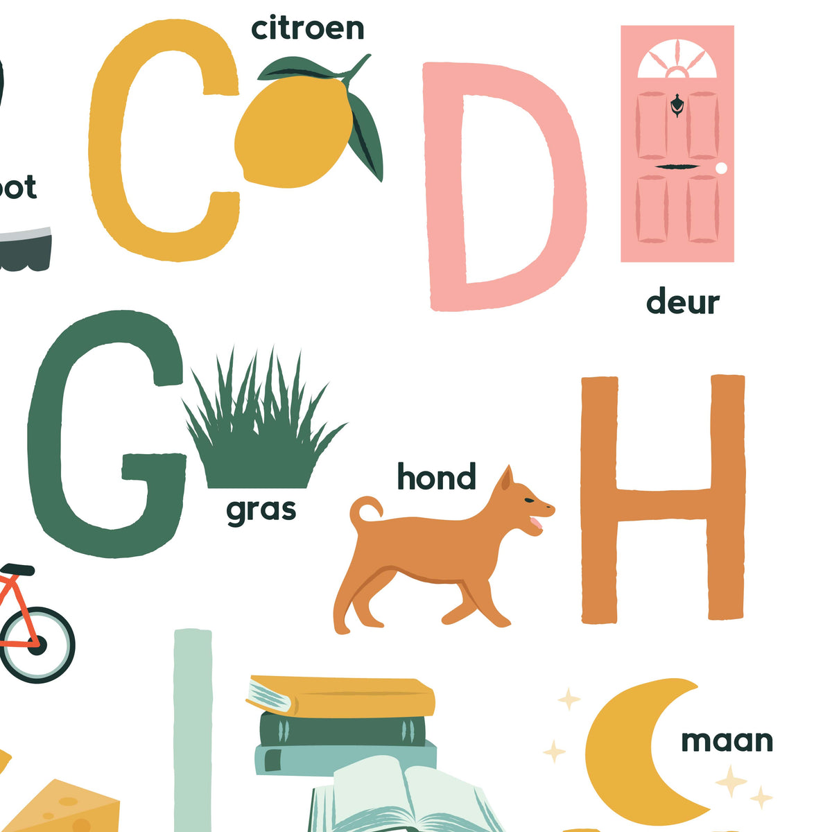 Dutch Alphabet Printable Placemat, Nederlands Alfabet, Playroom Wall A ...