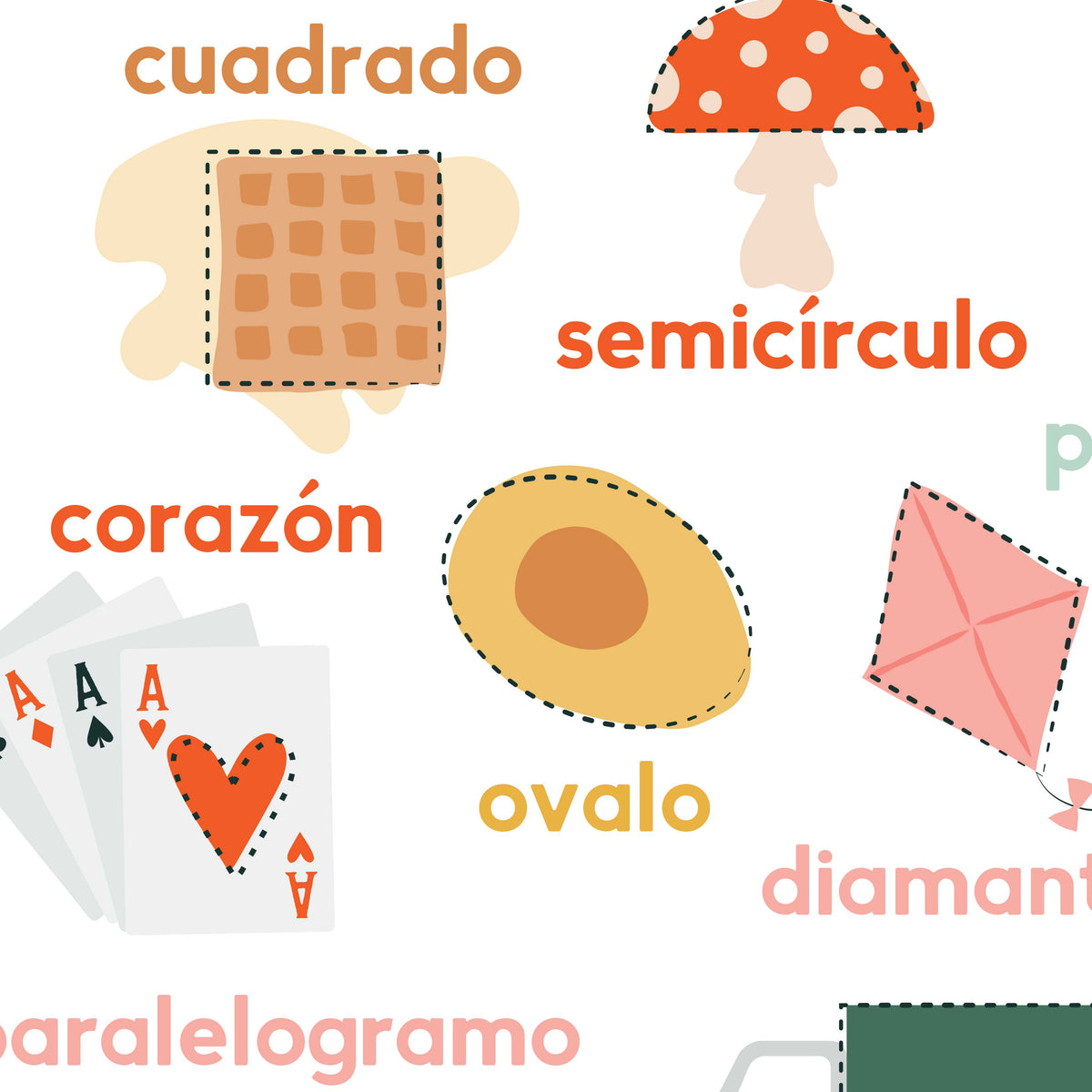 Spanish Geometric Shapes Poster, las Formas Español, Preschool Art, Nu ...