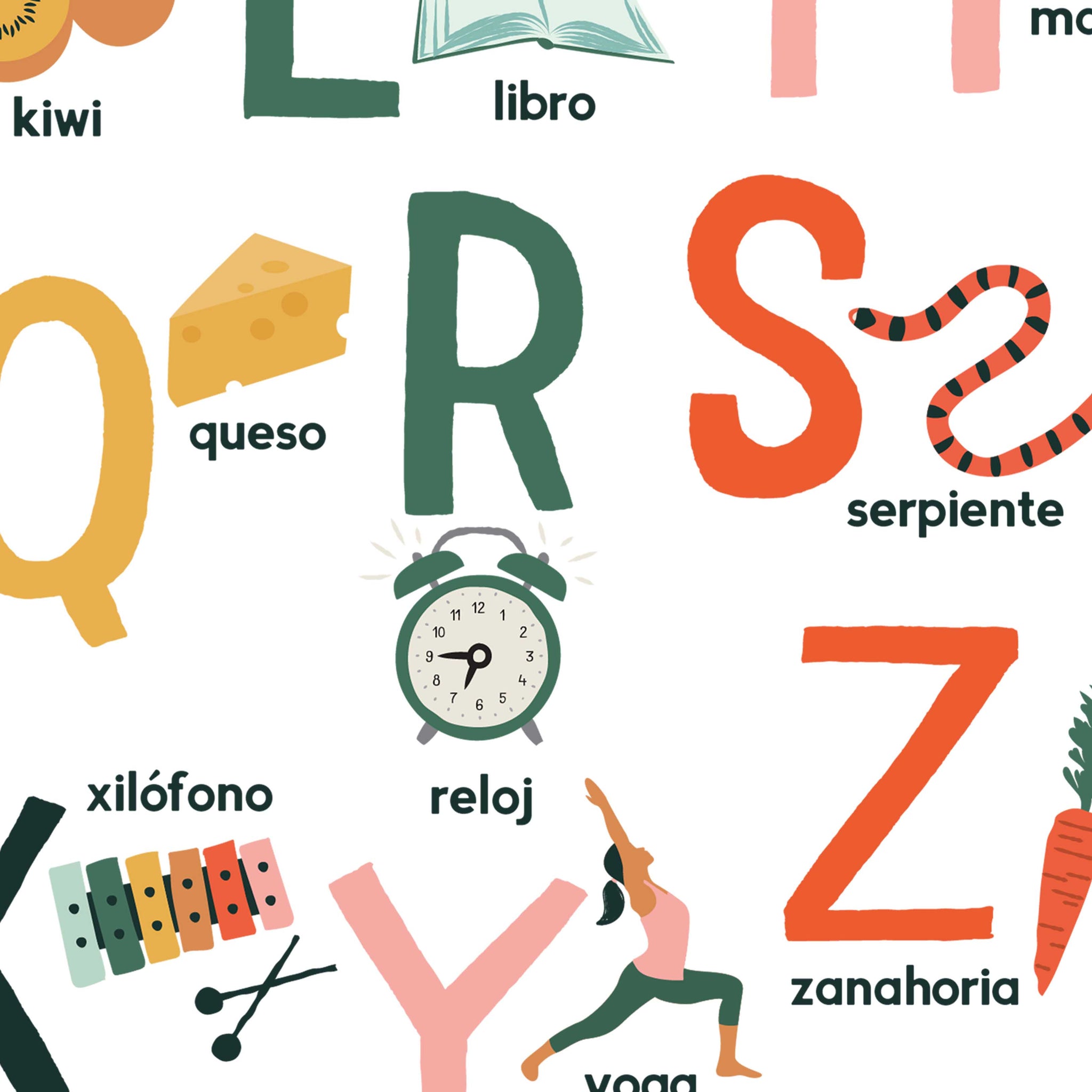 Spanish Alphabet Clipart