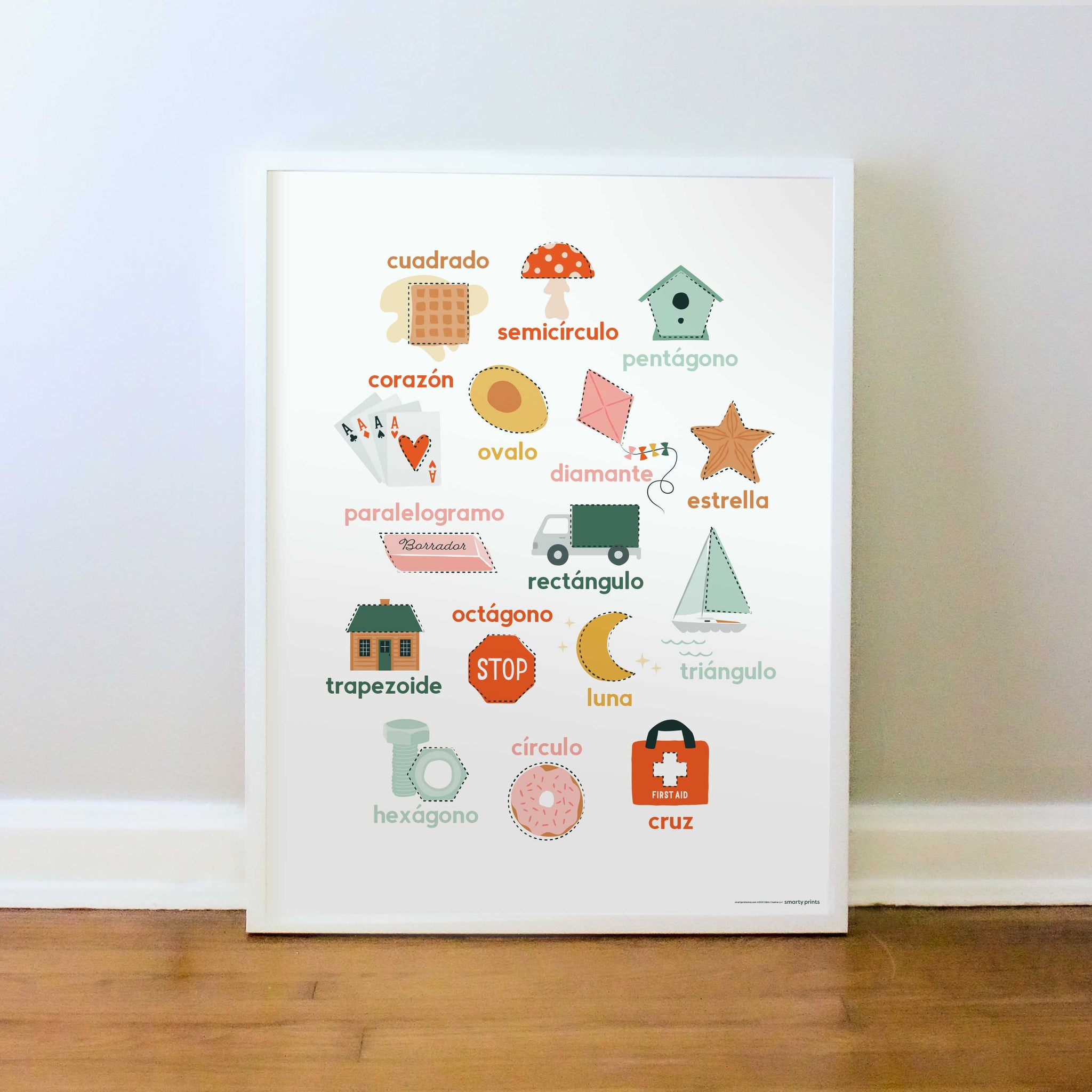 3D Shape Posters in Spanish (Carteles de las figuras geometricas